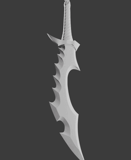 STL file KNIGHT SLAYER DAGGER SOLO LEVELING MANHWA ACCURATE 🗡️ ・3D ...