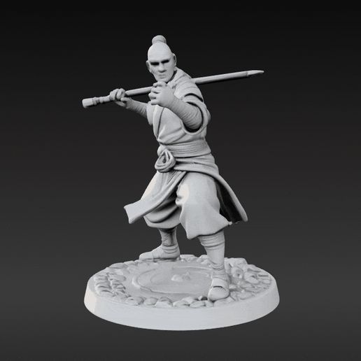 🎲 Martial Arts Human Monk in Combat Pose – Ultimate 3D Printable ...