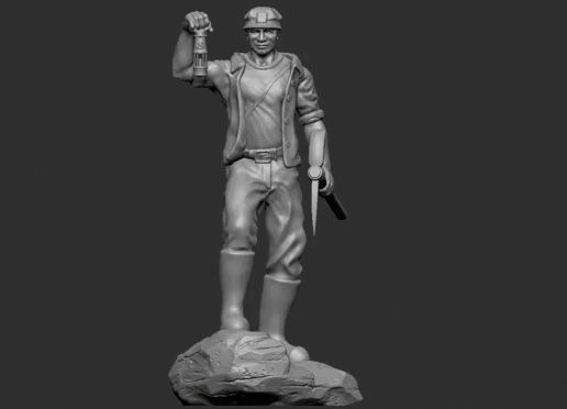 STL file Miner RKF 🎨 ・Template to download and 3D print・Cults