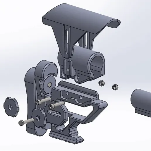 🔫 Fully Adjustable AR Stock・Free STL File for 3D printing・Cults