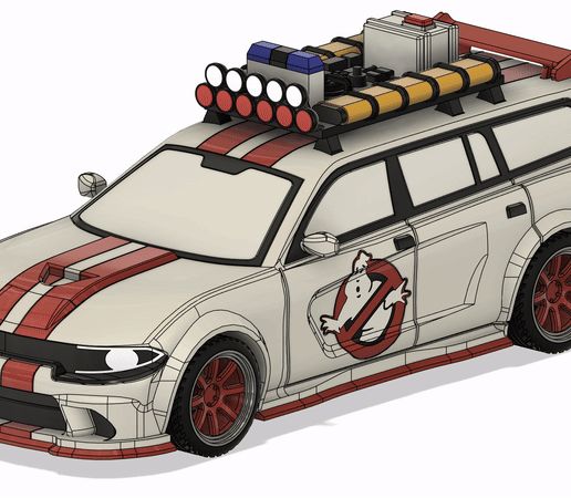 🚗 Dodge Charger SRT Hellcat Widebody Ecto 1・ 3D File for 3D printing・Cults