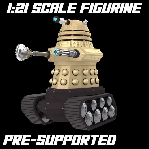 3D file Berserker Dalek - 1:21 Eaglemoss Scale - Figurine 🛰 ・Model to ...