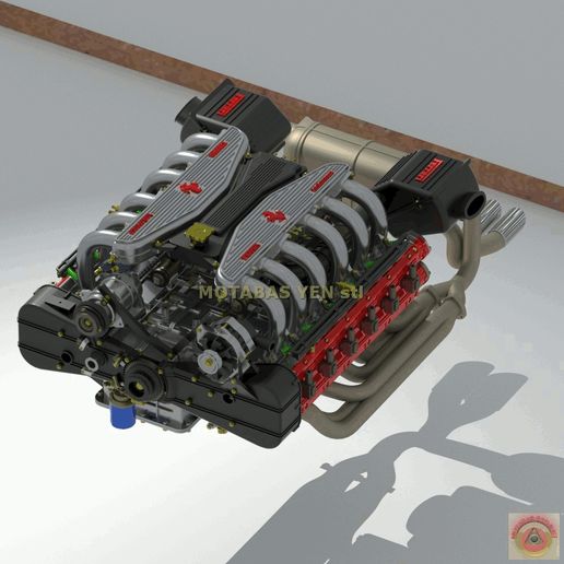 Archivo STL FERRARI 512 TR - ENGINE 💭 ・Modelo para descargar e imprimir ...