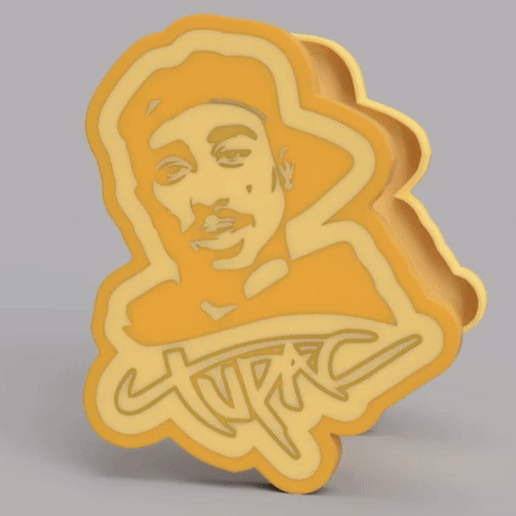 STL file LIGHT BOX Tupac Shakur - Legendary Rap Icon 📦 (3MF)・3D print ...