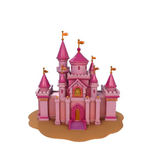 (Free 1 day) 🎀Pink Princess Castle - 3D Printable Fantasy Decor🎀・Free ...