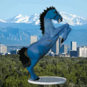 Blucifer / Blue Mustang🐴 *NEW 2025!・ OBJ File for 3D printing・Cults