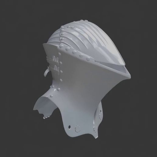 🪖 Medieval Jousting Helmet – Knight Armor 3D Printable Model・ OBJ File ...