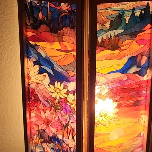 🖼️ 6 panel frame for night lights・ STL File for 3D printing and CNC ...