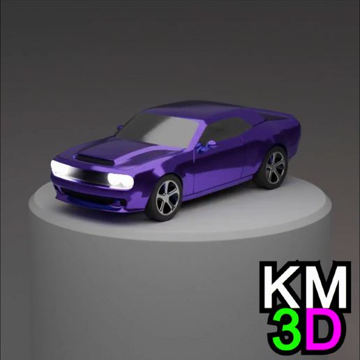 🚗 Dodge demon・ STL File for 3D printing・Cults