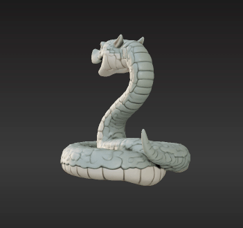 🌳 Coiled Tree Python – Stylized Reptile Display Model (STL)・ STL File for 3D printing・Cults