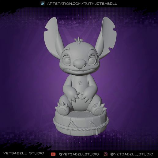 👾 stitch・ STL File for 3D printing・Cults