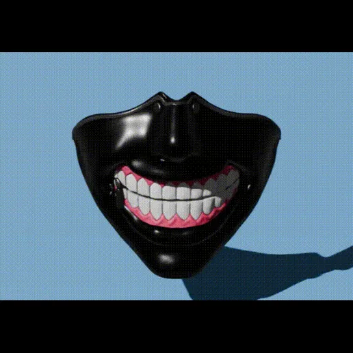 🗼 Ken Kaneki Mask (Tokyo Ghoul) - Ken Kaneki Mask (Tokyo Ghoul)・ STL ...