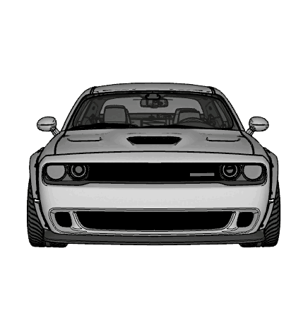 STL-Datei Dodge SRT Hellcat Liberty Walk. 🚶 ・3D-druckbares Design zum ...