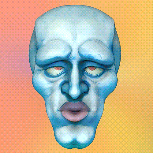 drawing squidward head