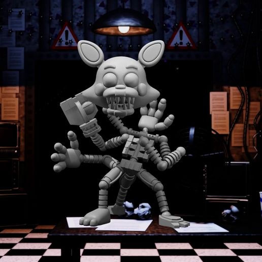 🎬 The Mangle - FNAF - Game & Movie・ STL File for 3D printing・Cults