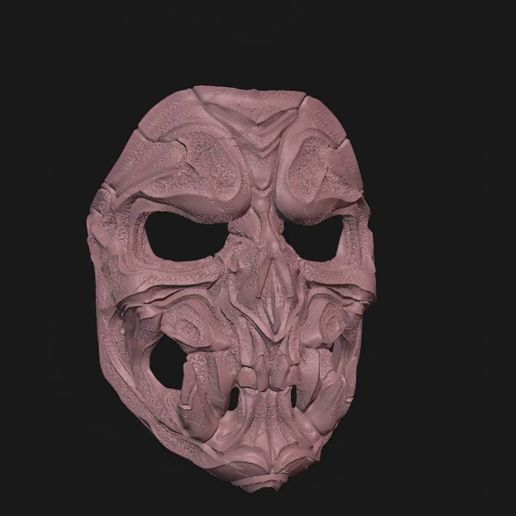 STL file STYLIZED SKULL MASK - STL Printable 💀 ・3D printing template to ...