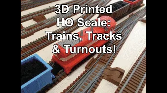 🛤️ HO Scale Printed Trains & Tracks & Turnouts!・Free STL File for 3D ...