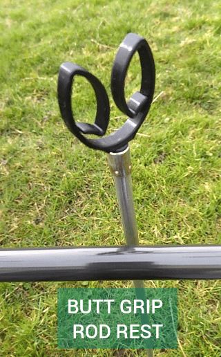 🚰 Butt grip rod rest - Water lily flower shape - Support Canne Arrière ...