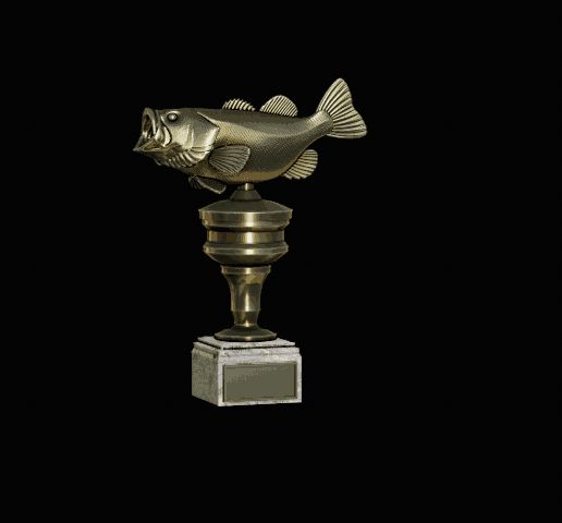 🐠 fish Largemouth Bass / Micropterus salmoides 2 trophy cup for 3d ...