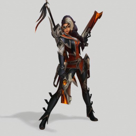 STL file High Noon Samira League of Legends 3D print model 🦸 ・3D ...