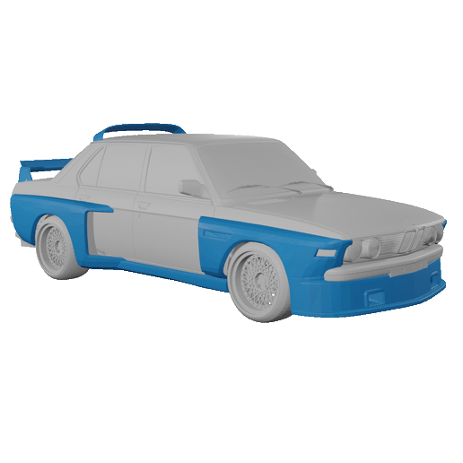 STL file BMW E28 M5 CSL RACE 🏎️ ・Model to download and 3D print・Cults