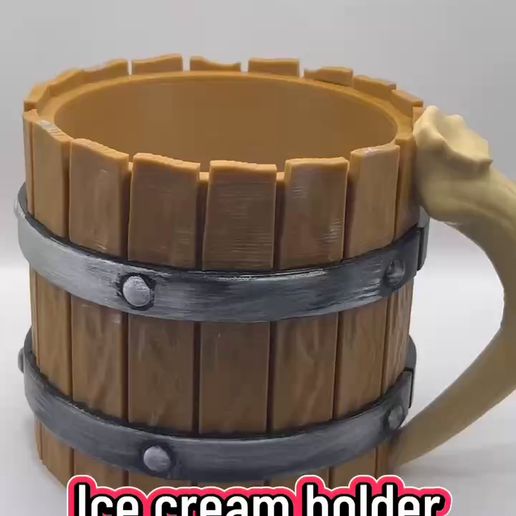 🧊 pint ice cream bucket・ 3MF File for 3D printing・Cults