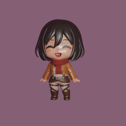 mikasa ackerman chibi