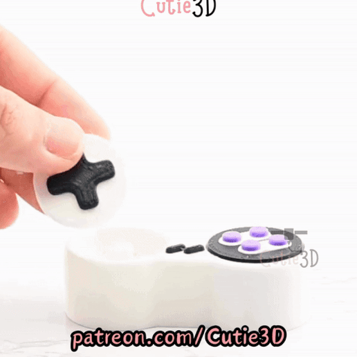 👌 Cutie3D Retro Game Controller Keycap Fidget Clicker Keychain - Cute ...