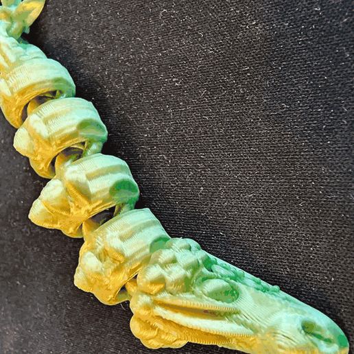 🐉 FLEXI ARTICULATED DRAGON, KEY CHAIN, PENDANT, LENGTH - 10,5 CM, ONE ...