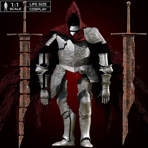 🎨 ULTIMATE GAEL COSPLAY SET + GREATSWORD life size – Dark Souls Fan Art ...