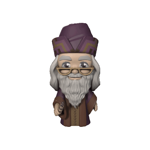 🪄 Chibi Albus Dumbledore - Stylized Wizard 3D Print・ STL File for 3D ...