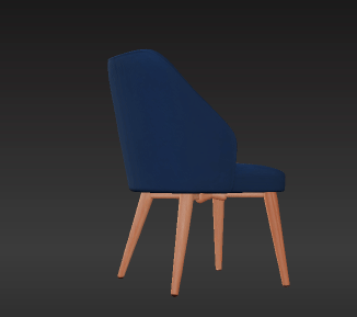 🪑 Printable Navy Blue Dining Chair - Italian Design for Miniatures・ STL ...