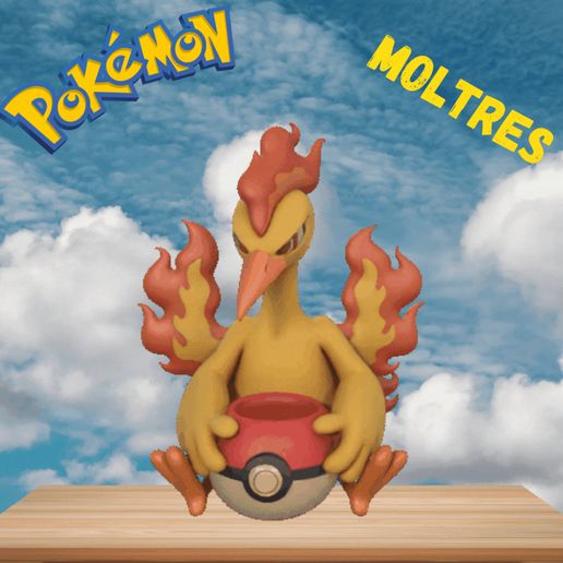🔥 Moltres Flowerpot - Legendary Fire Pokémon | Decorative and ...