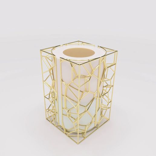 STL file Voronoi parametric wireframe Vase planter solidbody 3d model 🏺 ...