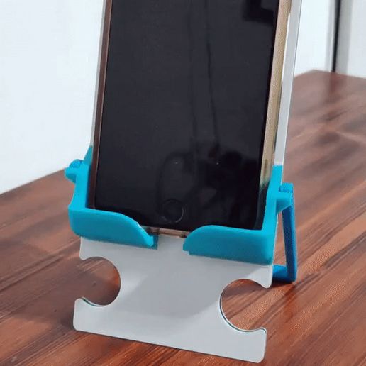 📞 CUSTOMIZABLE & COLLAPSABLE MULTICOLOR PHONE STAND - Soccer Ball・ STL ...