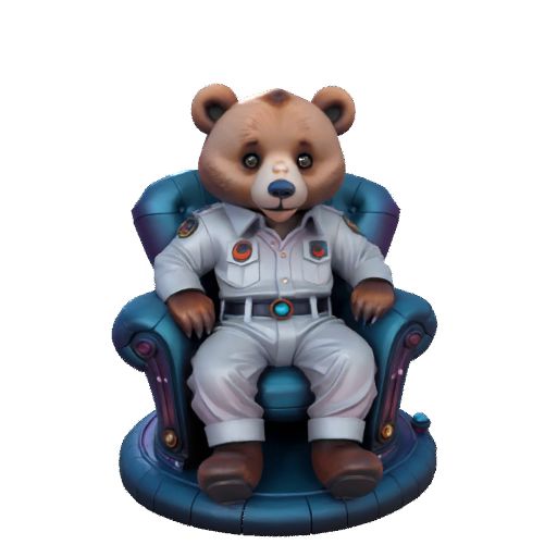 🐻 Stellar Captain Bear・ 3D File for 3D printing・Cults