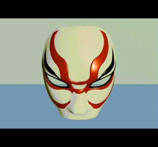 STL file Anime cosplay mask: Yokai Callaghan - Anime cosplay mask ...