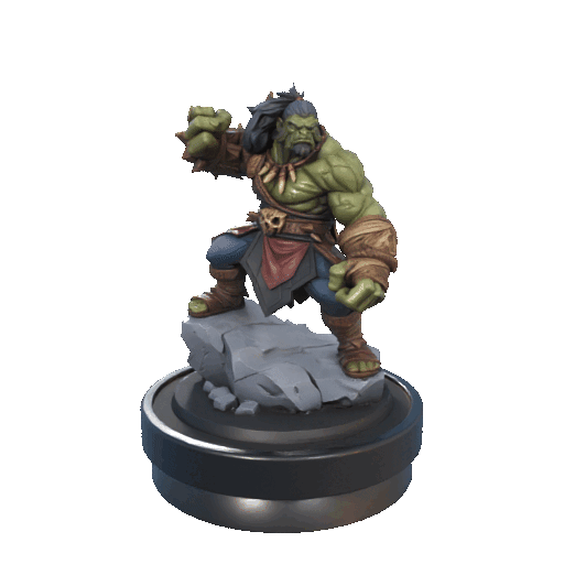 🪓 Goro (Orc Chieftain), Custom Fantasy / D&D Miniature・ STL File for 3D ...