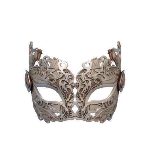 🌹 Venetian Rose Filigree Mask・Free STL File for 3D printing・Cults