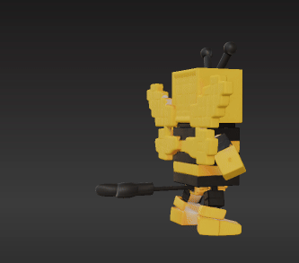 🐝 3D Printable Minecraft Bee Articulated Figure with Playful Design・ STL File for 3D printing・Cults