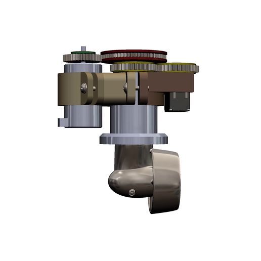 🧸 3D Printable Azimuth Drive System – Servo & DC Motor-Compatible Pod ...