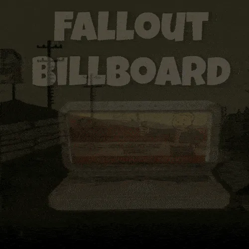 🎨 Fallout Changeable Billboard - Modular Kit・ 3D File for 3D printing・Cults
