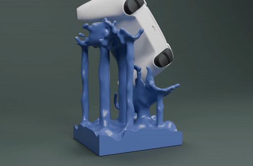 🚰 Water Splash - Controller Stand・ STL File for 3D printing・Cults