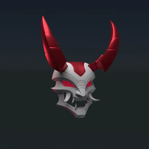 🩸 Blood Moon Thresh Cosplay Mask - League of Legends Wild Rift 3D Print ...