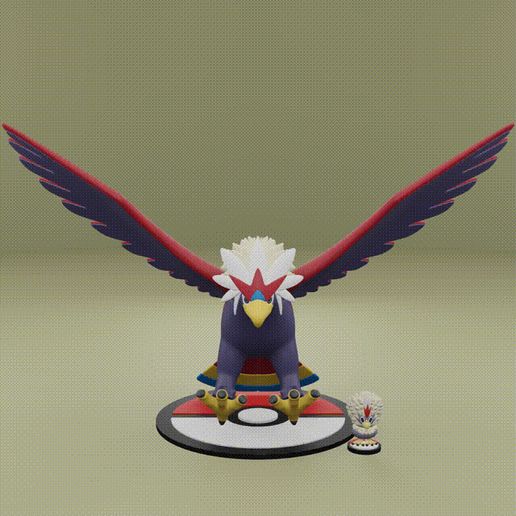 🐉 Pokemon No. 627, 628 Rufflet, Braviary・ STL File for 3D printing・Cults