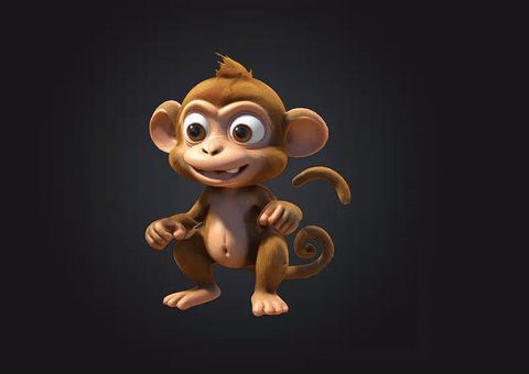 3D file GMA Monkey Stl Obj Glb for 3D Printer 🐒 ・3D printer design to ...
