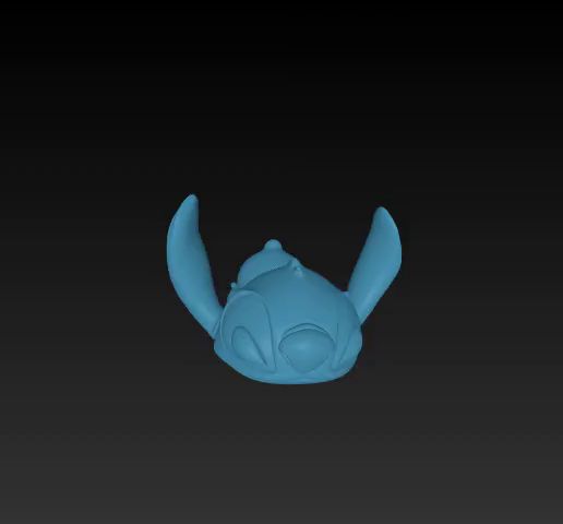 👤 Stitch flat belly・ STL File for 3D printing・Cults