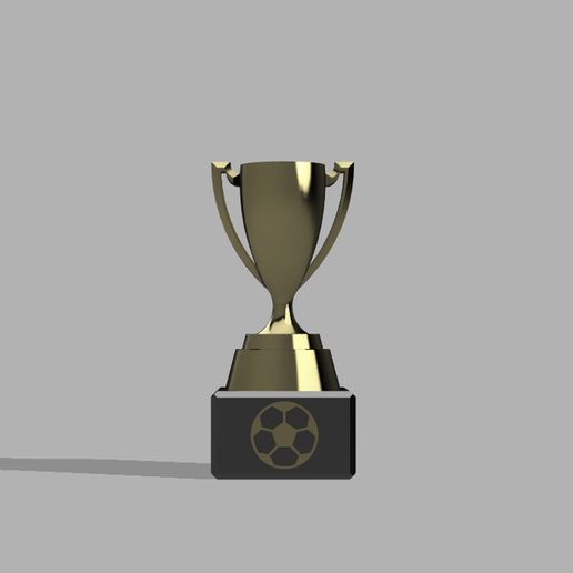 🏆 Modular Trophy Cup – Soccer Ball | Easy Print | STL File・ STL File ...