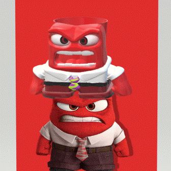 Archivo STL TAZA FURIA (INTENSAMENTE) ANGER 😡 ・Design para impresora 3D ...