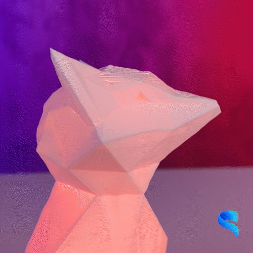 🦊 Low Poly Fox Table Lamp・ STL File for 3D printing・Cults
